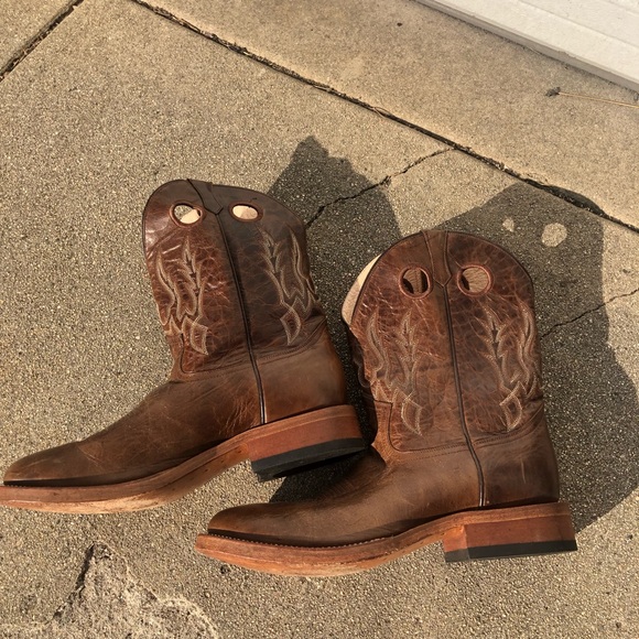 CABORCA | Shoes | Caborca Cowboy Boots Mens Leather Pull Holes 1d ...